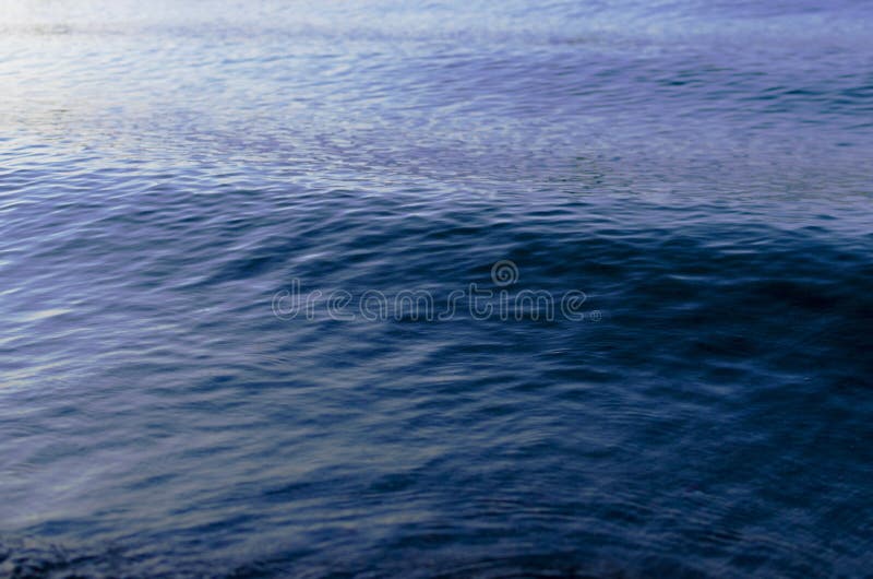 Deep Blue Wave Pattern on Lake Background Stock Image - Image of deep ...