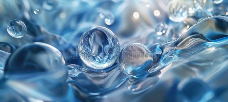 Deep Blue and White-toned Wallpaper Portrays Light Double Exposure 3D ...