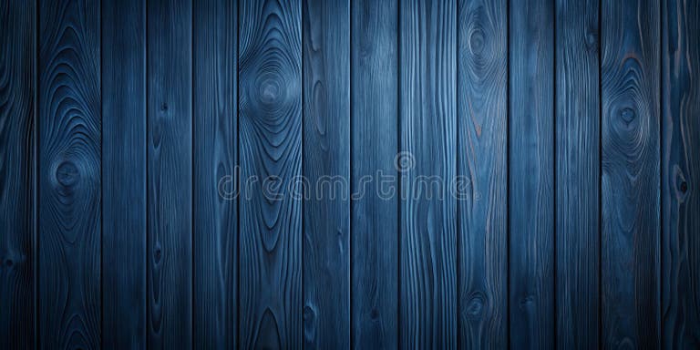 Deep Blue Wood Planks Background Texture for Design Projects. Generative AI Stock Illustration ...