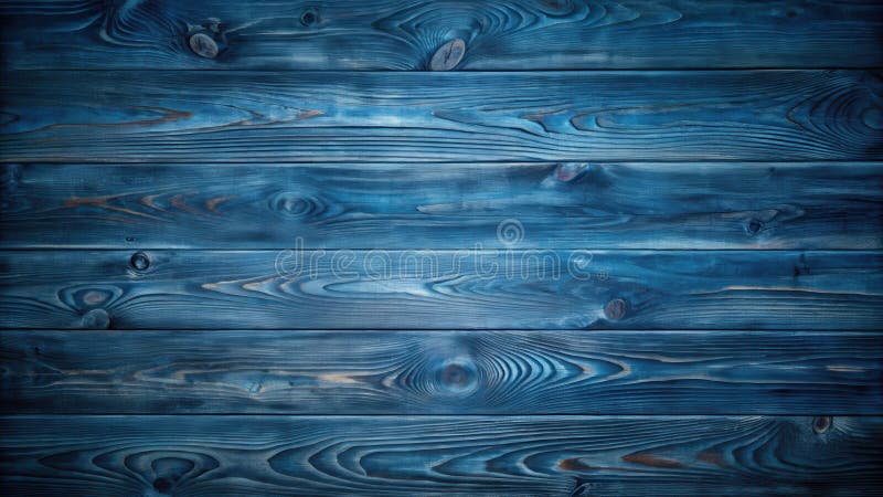 Deep Blue Wooden Planks Background Texture Rich, Saturated Color and ...