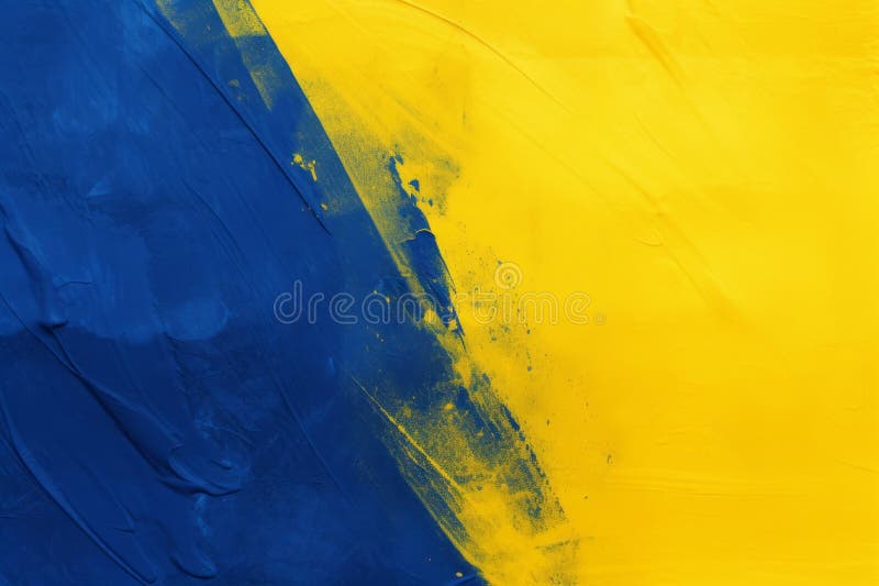 A Deep Blue and Yellow Background with Abstract Art Stock Illustration ...