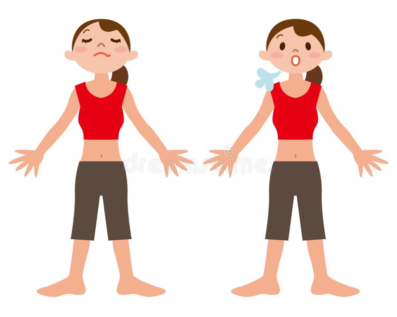 Deep breathing stock vector. Illustration of people, young - 65177507