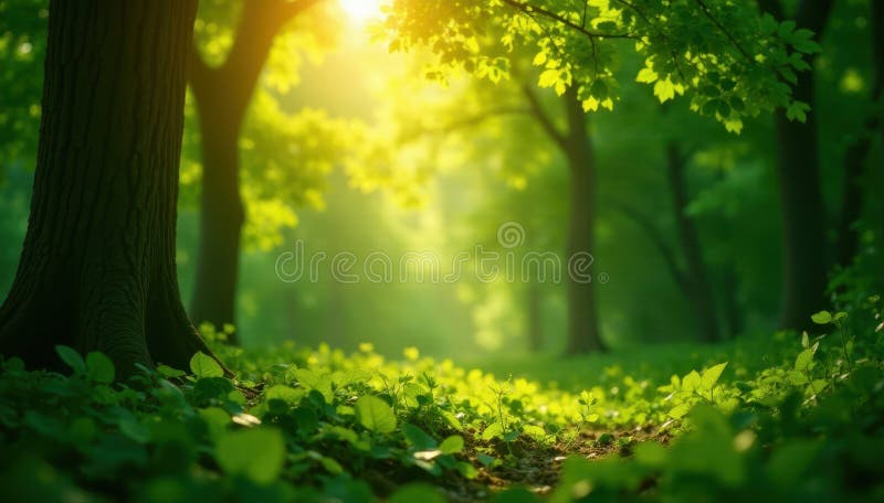 Deep Breaths, Sun Dappled Leaves, Tranquil Forest Scene, Rest, Peace ...