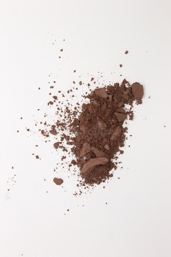 Deep Brown Eyeshadow Isolated on a White Background Stock Photo - Image ...