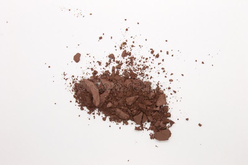 Deep Brown Eyeshadow Isolated on a White Background Stock Image - Image ...