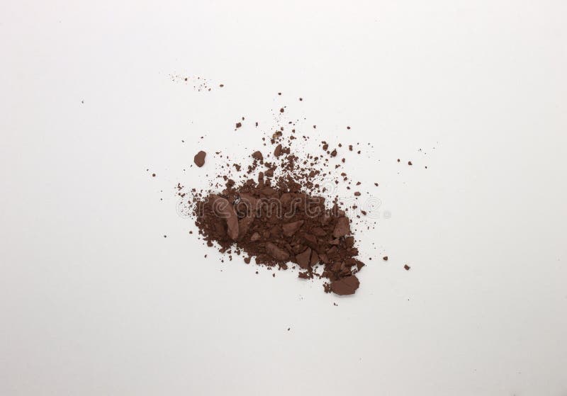 Deep Brown Eyeshadow Isolated on a White Background Stock Photo - Image ...