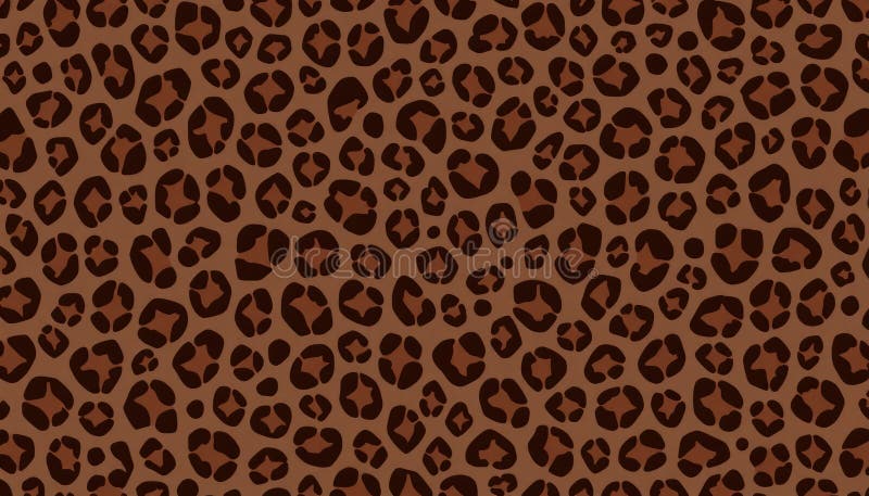Deep Brown Leopard Print Pattern with Subtle Highlights Creates ...