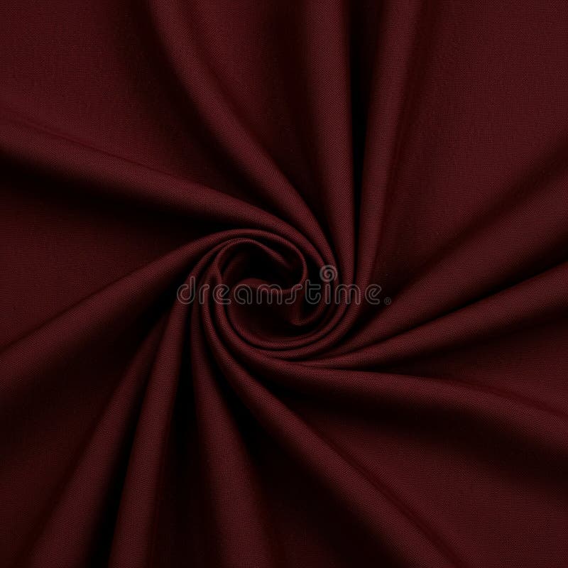 Deep Burgundy Fabric with a Smooth Texture is Artistically Arranged in ...