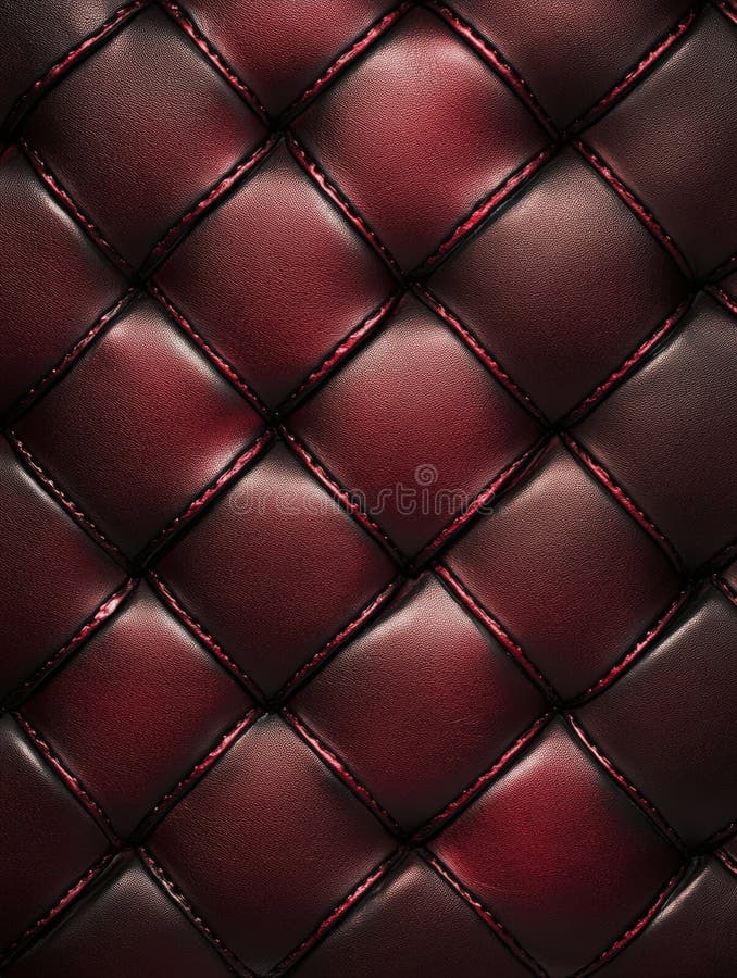 Deep Burgundy Leather Wall Texture Featuring Subtle Metallic Threading ...
