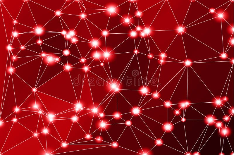Deep Burgundy Red Geometric Background with Mesh and Lights Stock ...