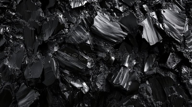 Deep Carbonaceous Rock Texture a Study in Dark Earthy Tones and Complex ...