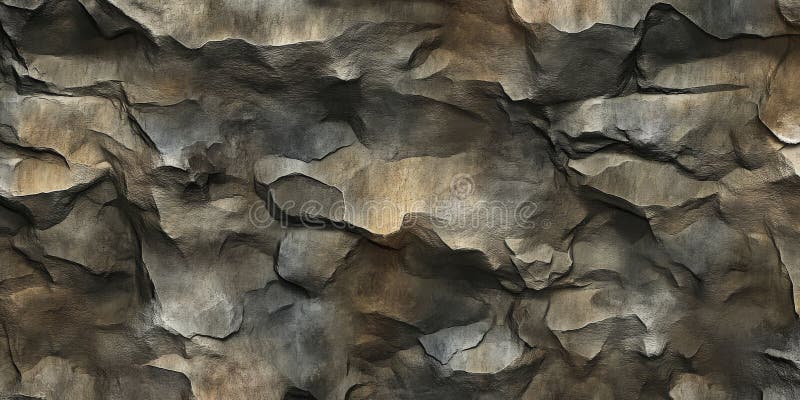 Deep Cavern Stone Background with Layered Rock Walls, Textured and ...