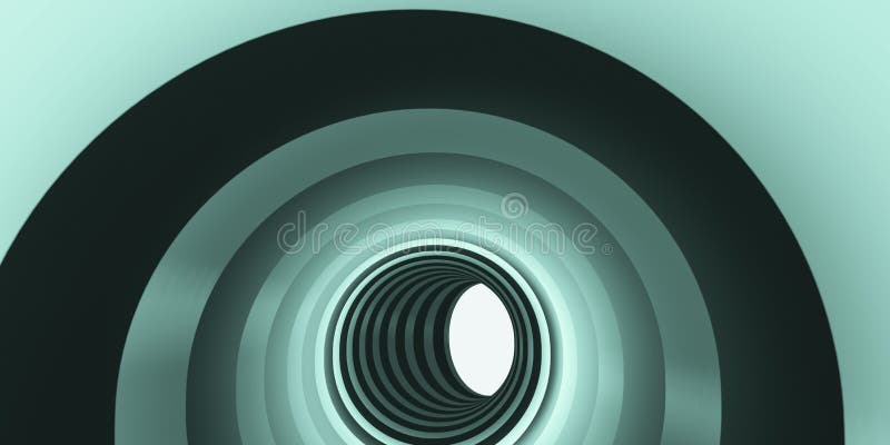 Deep Circle To Form a Spiral in the Pipe. Pipe with a Deep Bottom ...