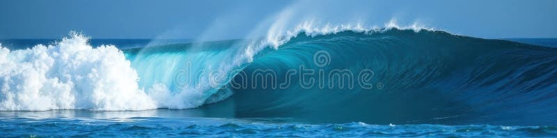 Deep Cobalt Blue Rolling Wave with Whitecaps Pacific Water Texture ...