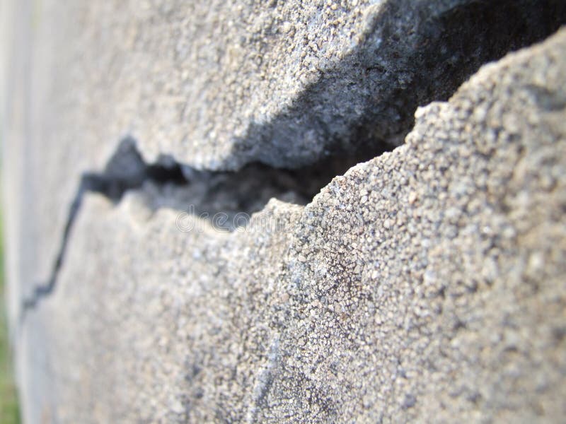 Deeply cracked concrete stock image. Image of abyss - 119772829