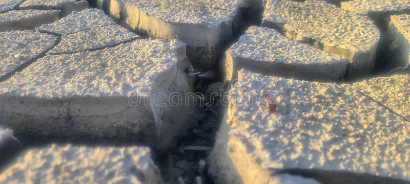 Deep Cracks in Dry Earth (Close-Up) Stock Image - Image of wasteland ...