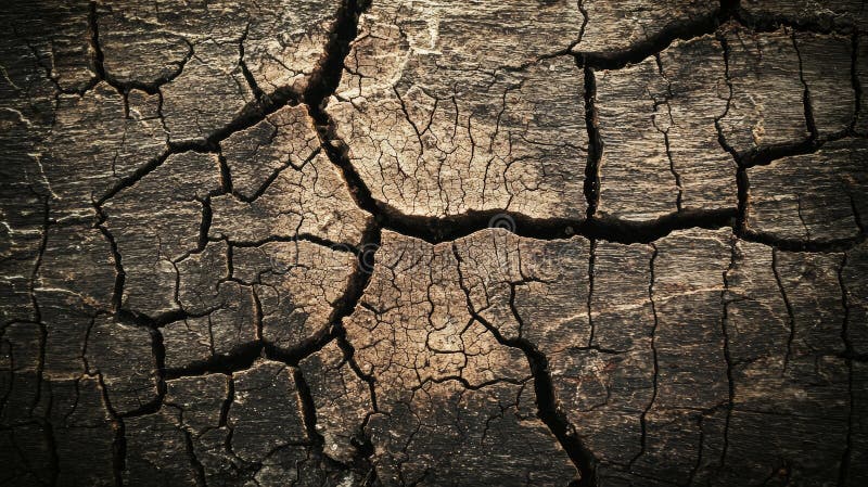 Deep Cracks in the Parched Earth Create a Stark Visual Representation ...