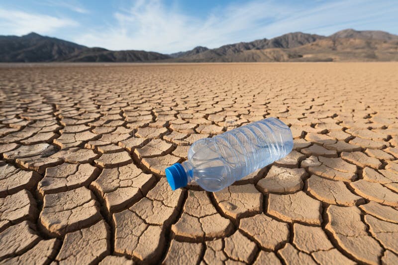 Deep Cracks on Parched Earth Highlight Water Scarcity with an Abandoned ...