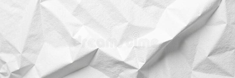 Deep Creases, Sharp Folds, Textured White Paper , Distressed, Wrinkled ...