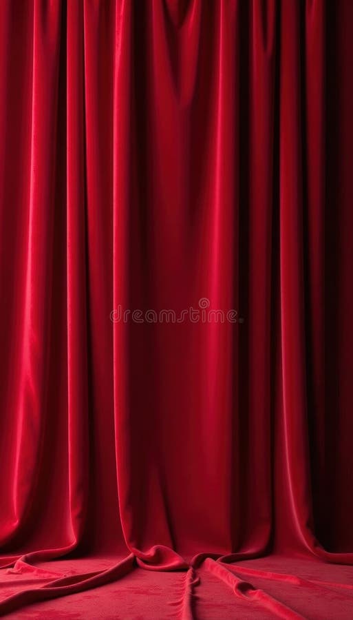 Deep Crimson Velvet Curtain, Rich Texture, Seamless Repeat , Smooth ...
