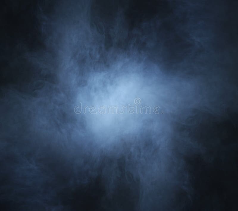 Deep Cyan Smoke Background with Light in Center Stock Image - Image of ...
