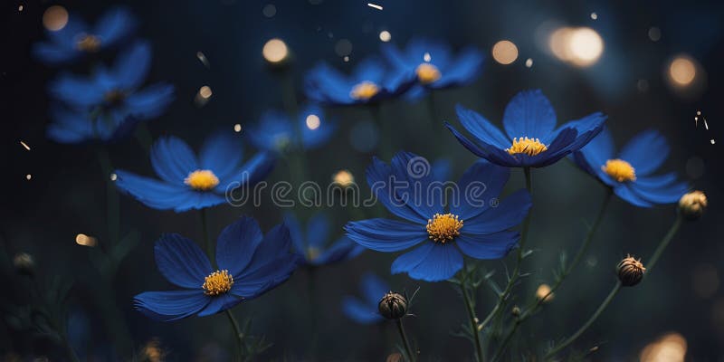 Deep Dark Blue Cosmos with Countless Stars. Stock Photo - Image of ...