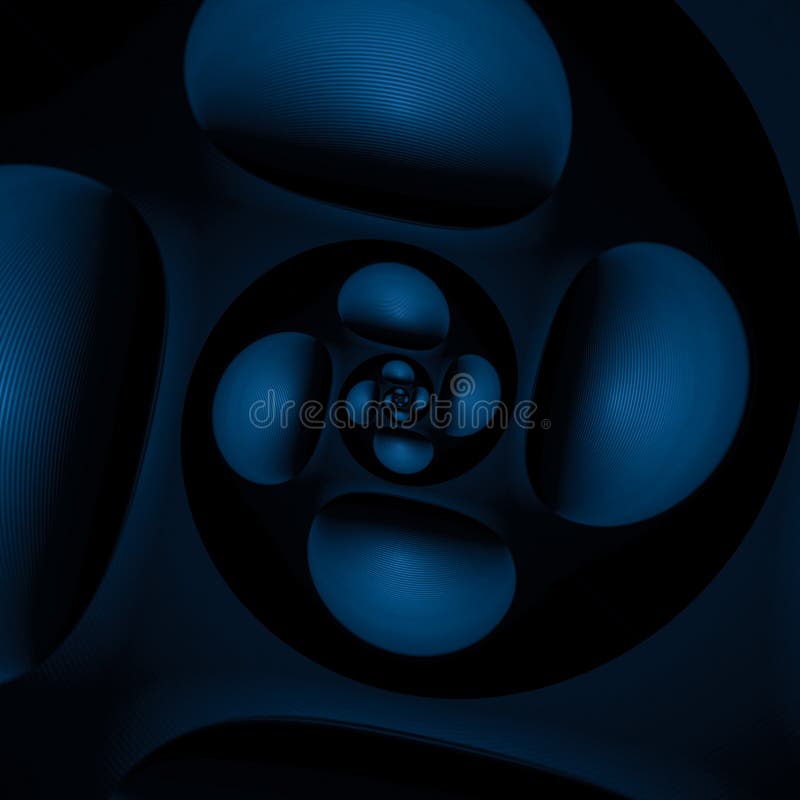 Deep Dark Blue Shades Blurs Shapes Abstract Backgrounds Stock ...