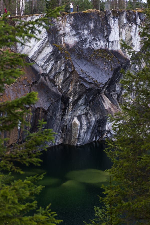 Deep Dark Lake Marble Canyon Early Spring Stock Photos - Free & Royalty ...