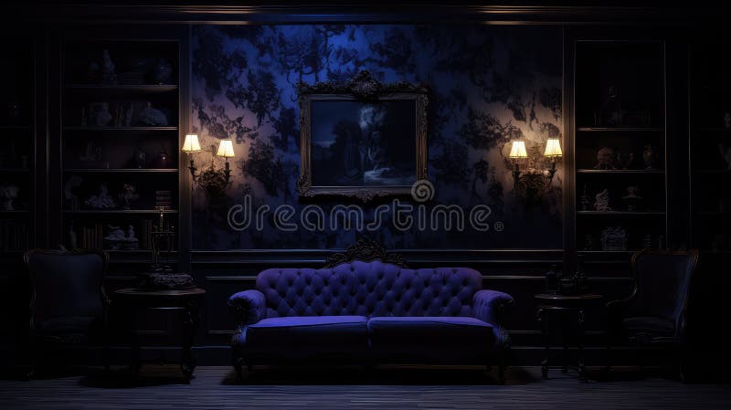 Deep dark wall stock illustration. Illustration of design - 373589693