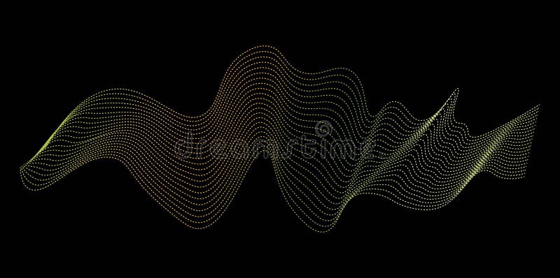 Deep Data As Part of Big Data. Point Wave Ui Hud Stock Vector ...