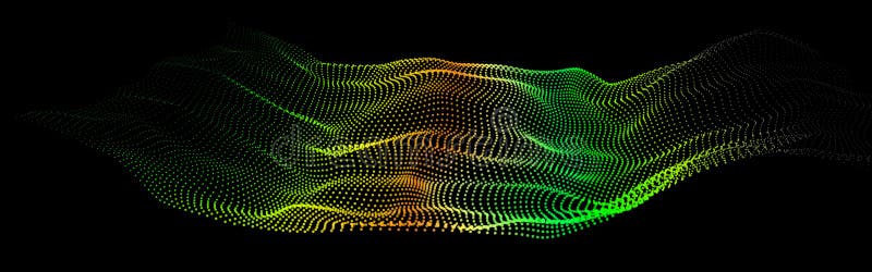 Deep Data As Part of Big Data. Point Wave Ui Hud Stock Vector ...