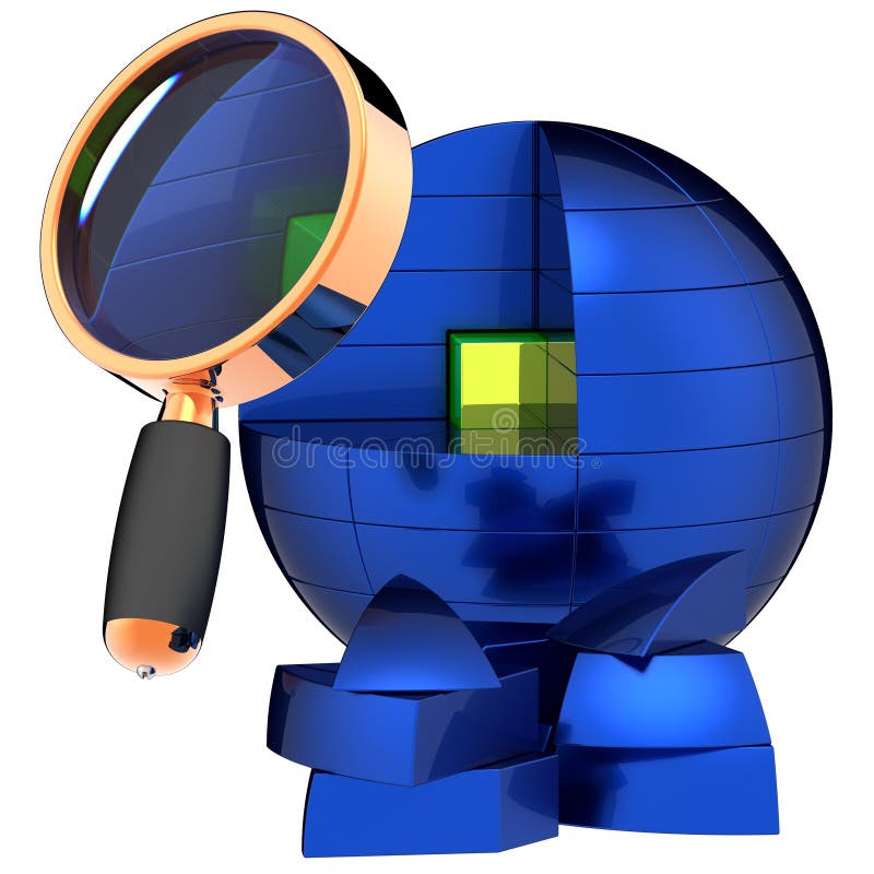 Deep Data Searching. I Have Found it ! Stock Illustration ...