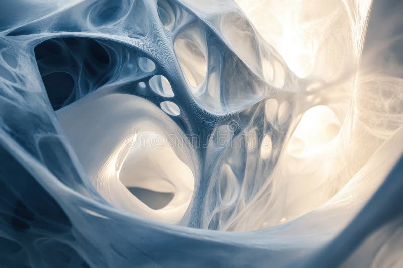 Intricate Patterns and Textures Form a Surreal, Abstract Design in Soft ...