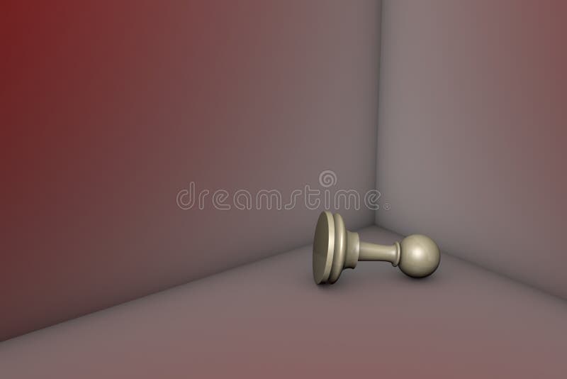 Deep Depression (chess Metaphor) Stock Illustration - Illustration of ...