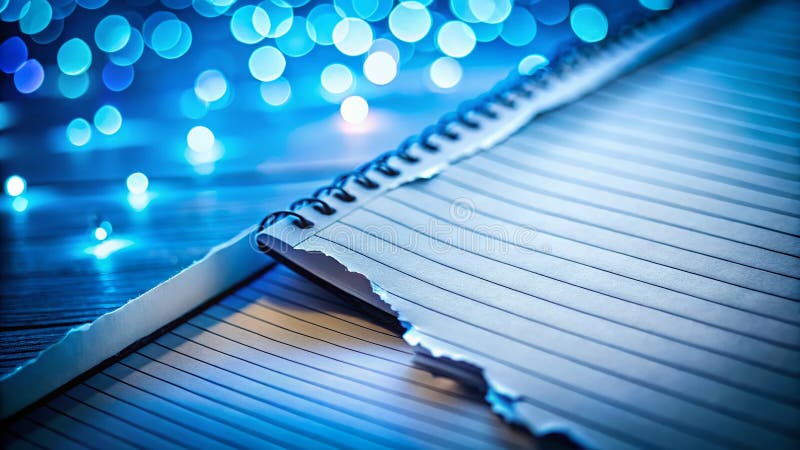 A Deep Dive into Creative NoteTaking Torn Notebook Paper on a Vibrant ...