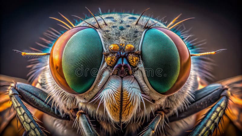 A Deep Dive into a Flys Compound Eye an Extremely CloseUp Portrait of ...
