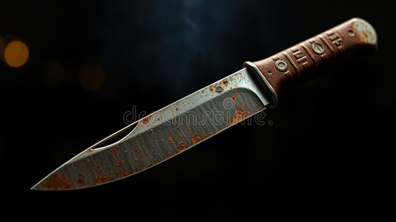 A Deep Dive into the Gritty Elegance of a Vintage Rusty Knife ...