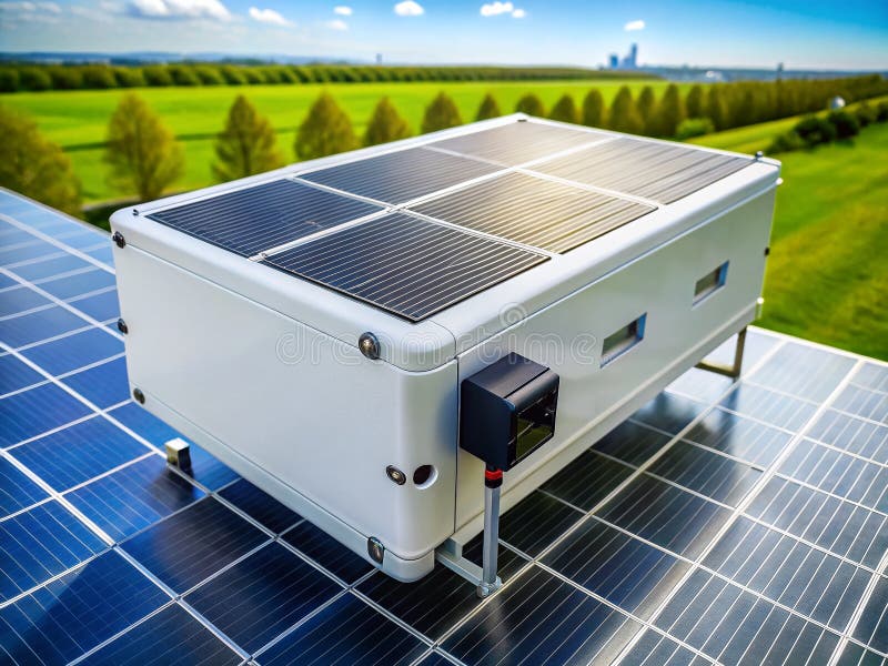 Deep Dive into the Inner Workings of a Solar Power Inverter a Closeup ...