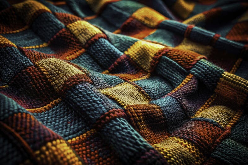 A Deep Dive into the Intricate Knitted Checkered Pattern Night ...