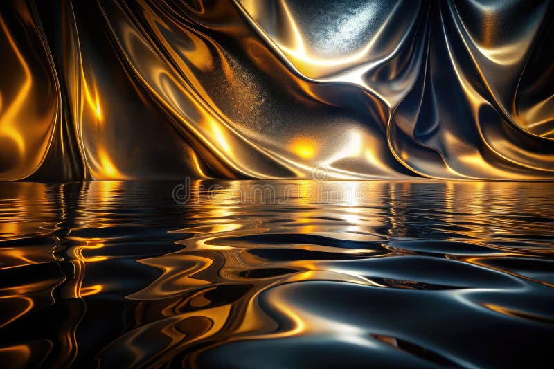 A Deep Dive into Minimalist Black Reflective Texture a Study in Smooth ...