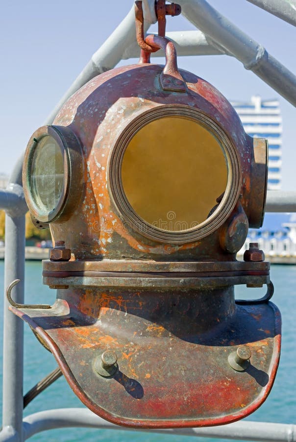 Deep Diving Gear stock photo. Image of helmet, antique - 163662588