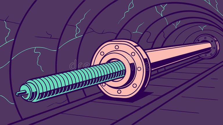 Deep Earth Drilling Machine Vector Illustration, Vector Design ...