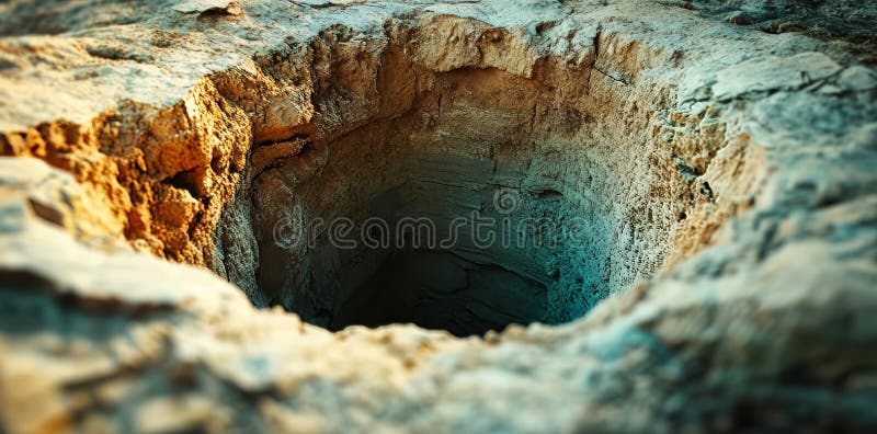 Deep Earth Nature is Evident in the Isolated Ground Hole, Where the ...