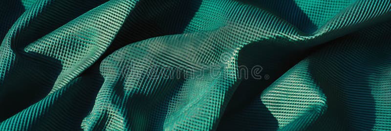 Deep Emerald Green Cotton Fabric with Textured Pique Weave for Creative ...
