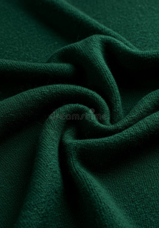 Deep Emerald Green Fabric Texture Closeup Stock Illustration ...