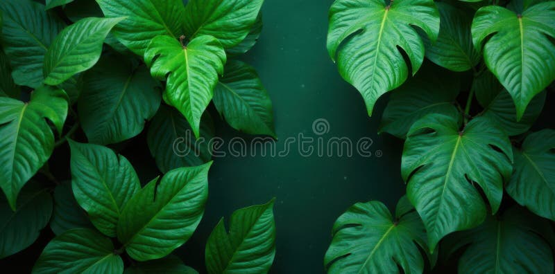 Deep Emerald Green Tropical Foliage, Dense Vibrant , Photo, Visual ...
