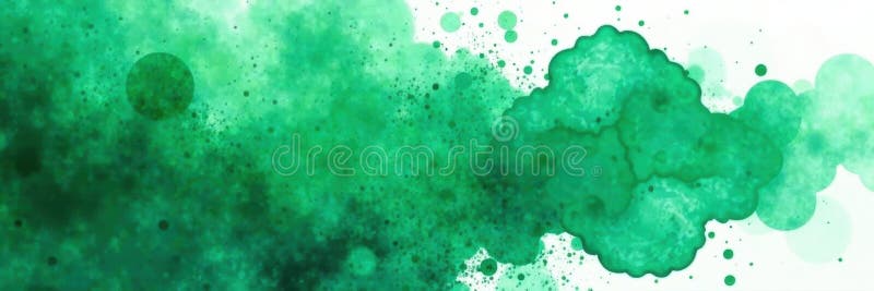 Deep Emerald Green Watercolor Splatter, Dramatic Strokes, Dark, Tone ...