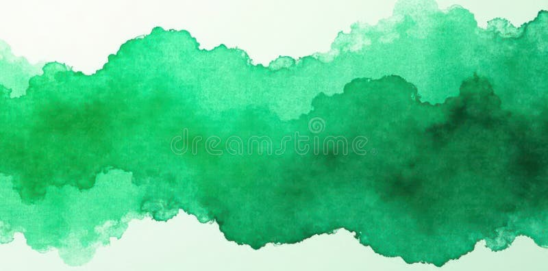 Deep Emerald Watercolor Streaks, Mottled Effect , Deep, Shades, Organic ...