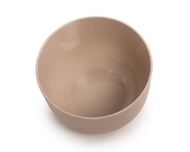 Deep empty plastic bowl stock image. Image of closeup - 373310241
