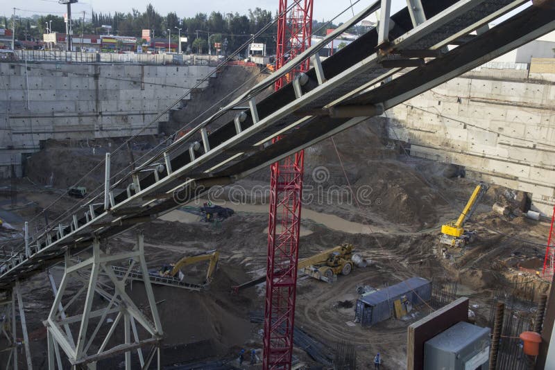 Deep excavation stock image. Image of excavation, band - 76580443